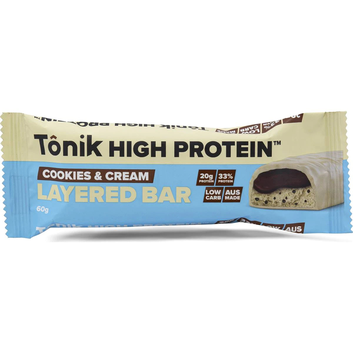 Tonik HIGH PROTEIN bar (cookies & cream) - OZ Supps